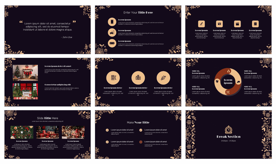 Christmas Wishlist Presentation Templates - Google Slides & PPT