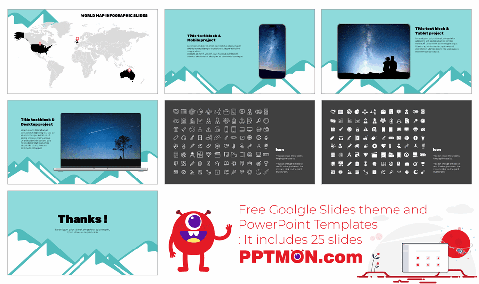 Mountain Shape Presentation Templates-Google Slides PowerPoint