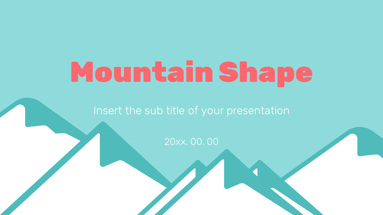 Mountain Shape Presentation Templates-Google Slides PowerPoint