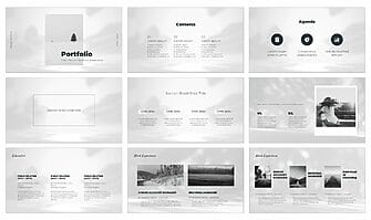 Simple Photographer Portfolio Google Slides PowerPoint Template