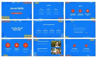 Social Skills Presentation Templates - Google Slides PowerPoint
