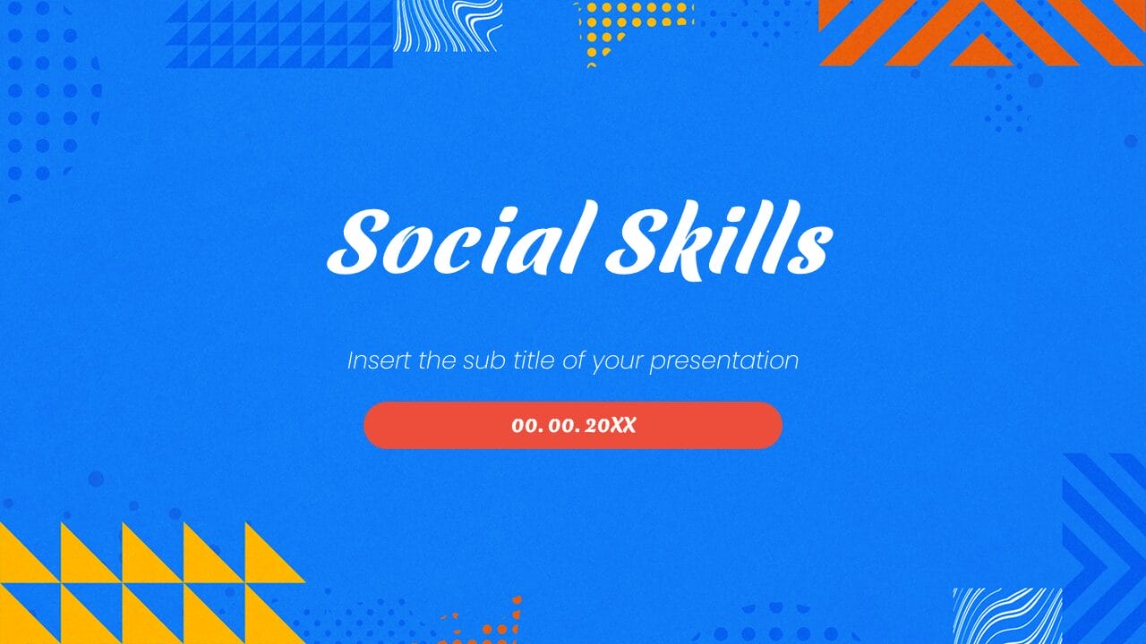 Social Skills Presentation Templates - Google Slides PowerPoint