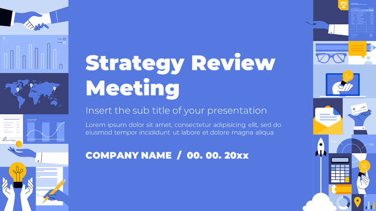 Annual Review Free Presentation Template - Google Slides PowerPoint