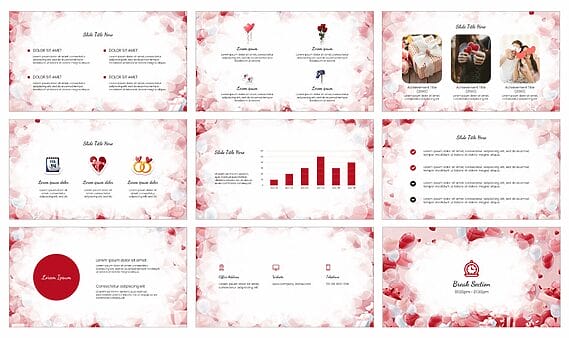 Valentine Hearts Free Google Slides Theme PowerPoint Template