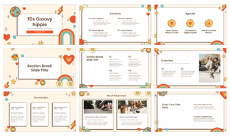 70s Groovy hippie Google Slides Themes PowerPoint Templates