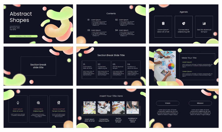Abstract Shapes Free Google Slides Theme PowerPoint Template
