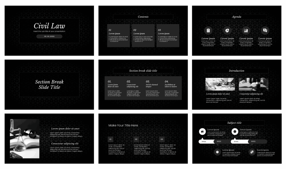 Civil Law Free Presentation Templates - Google Slides PowerPoint