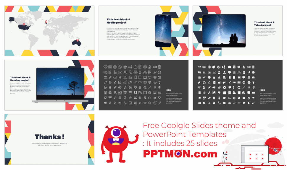 Geometric Pattern Free Presentation Templates