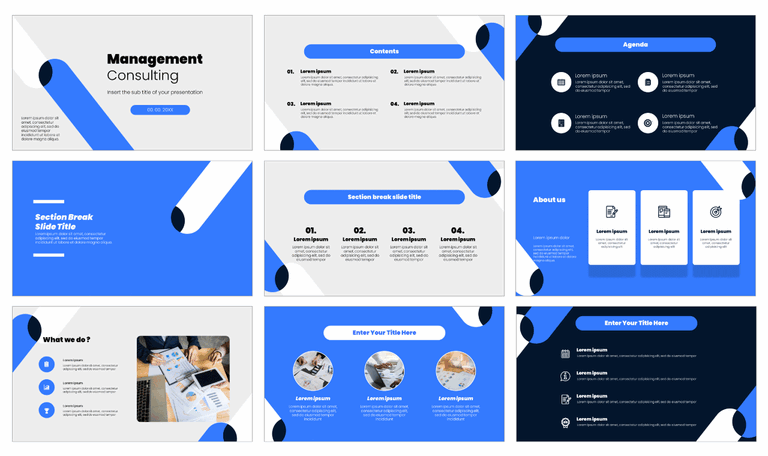 Management Consulting Free Google Slides PowerPoint Templates
