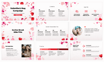 Valentine's Day Campaign Google Slides PowerPoint Templates