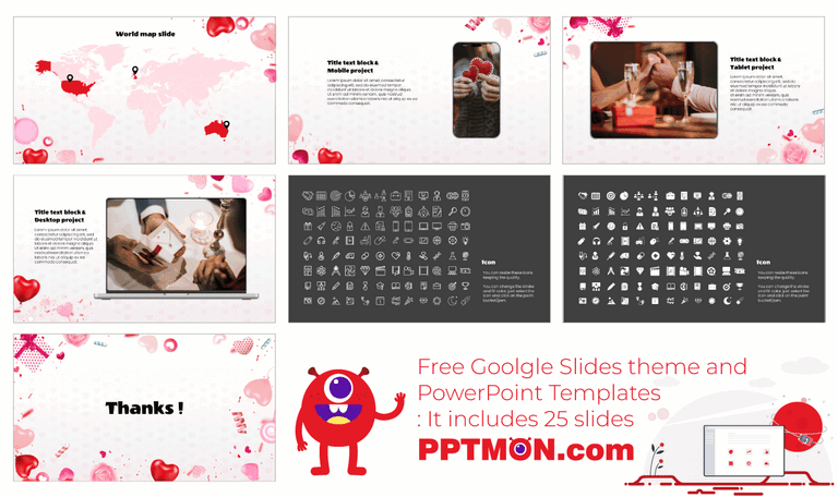 Valentine's Day Campaign Google Slides PowerPoint Templates