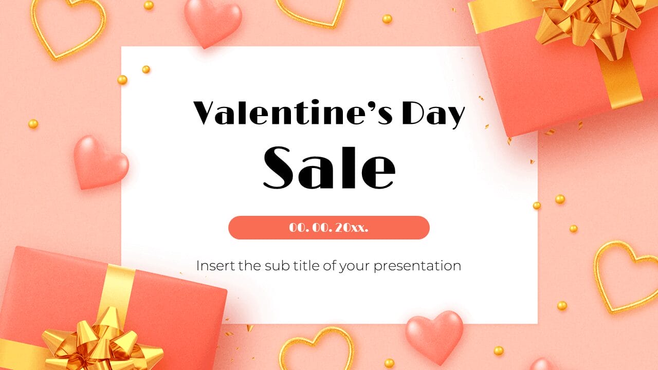 Valentine’s Day Sale Google Slides Themes PowerPoint Templates