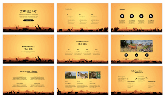 Wildlife Day Free Google Slides Themes PowerPoint Templates