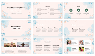 Beautiful Spring Flower Free Google Slides PowerPoint Templates