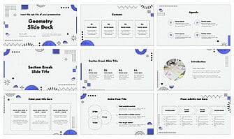 Geometry Slide Deck Google Slides Theme PowerPoint Template