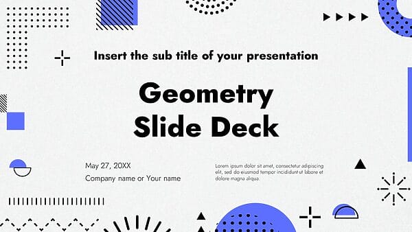 80s Retro Graphics Presentation Templates - Google Slides & PPT