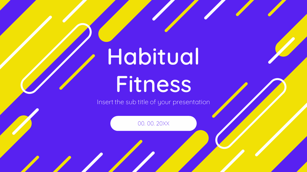 Habitual Fitness - Free Powerpoint templates and Google Slides themes