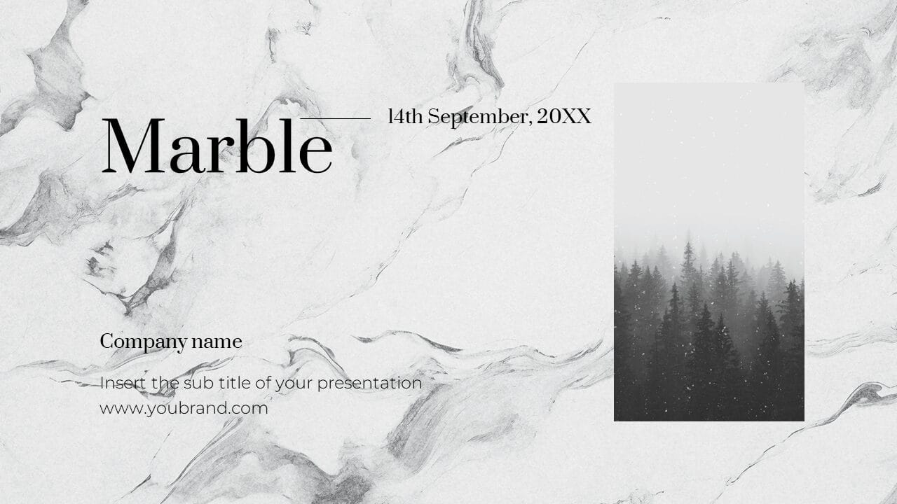 Marble Free Presentation Template - Google Slides PowerPoint