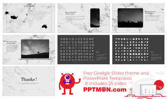 Marble Free Presentation Template - Google Slides PowerPoint