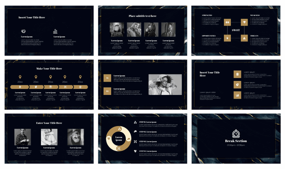 Gold Marble Texture Google Slides Themes PowerPoint Templates