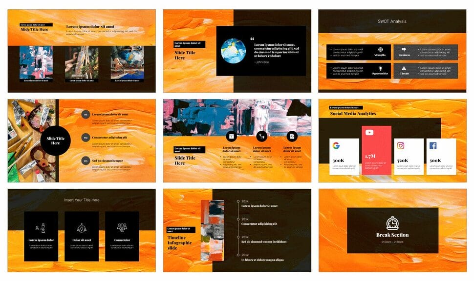 Oil Painting Classes Google Slides Themes PowerPoint Templates