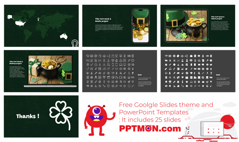 Saint Patrick's Day Newsletter Google Slides PowerPoint Template