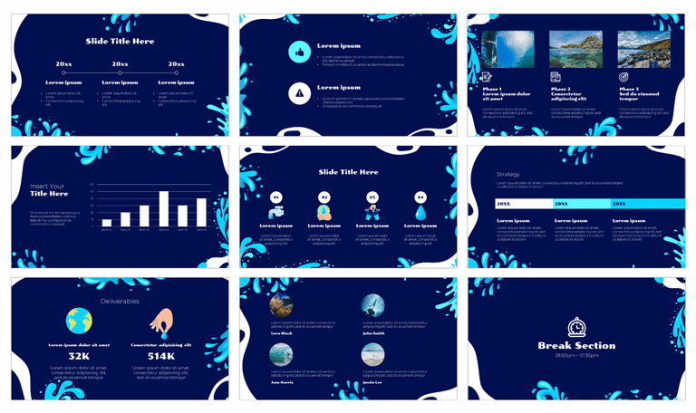 World Water Day Newsletter Google Slides PowerPoint Templates