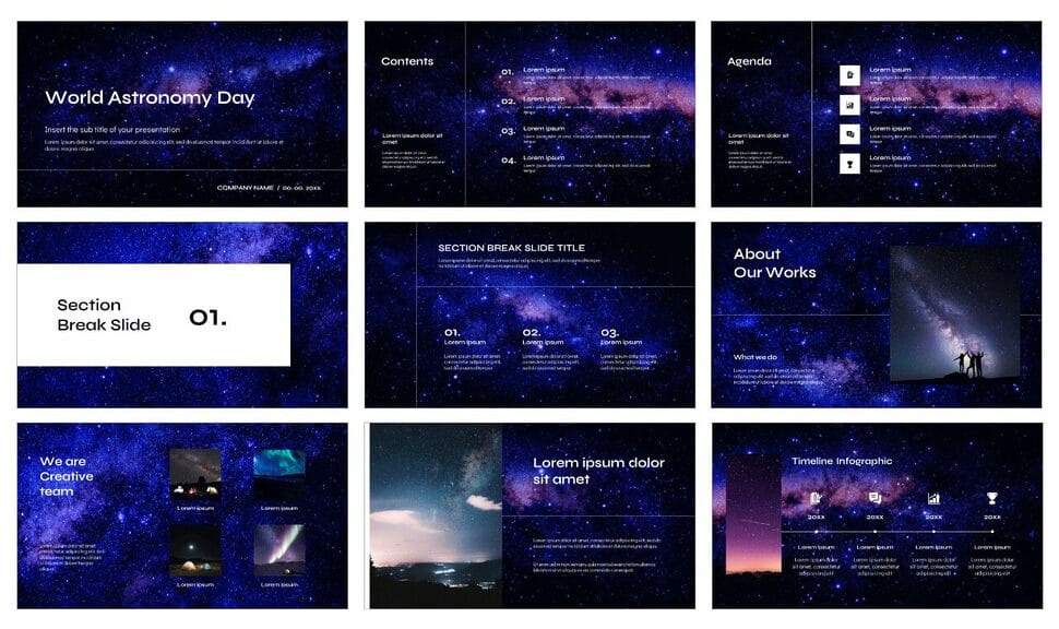 World Astronomy Day Google Slides Theme PowerPoint Templates