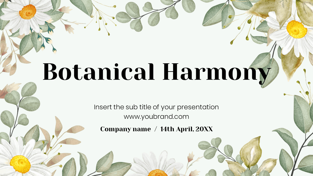 Botanical Harmony Google Slides Themes PowerPoint Templates