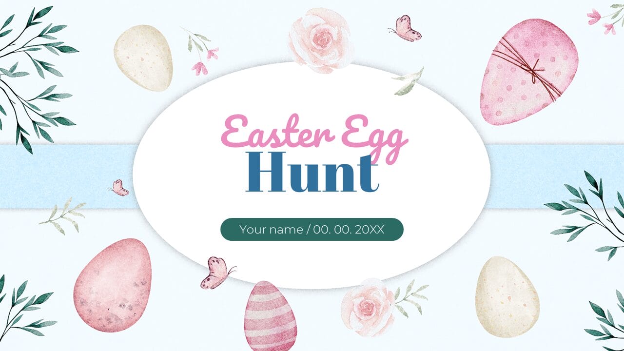 Easter Egg Hunt Google Slides Themes PowerPoint Templates