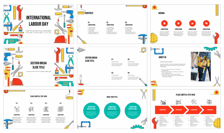 International Labour Day Google Slides PowerPoint Templates