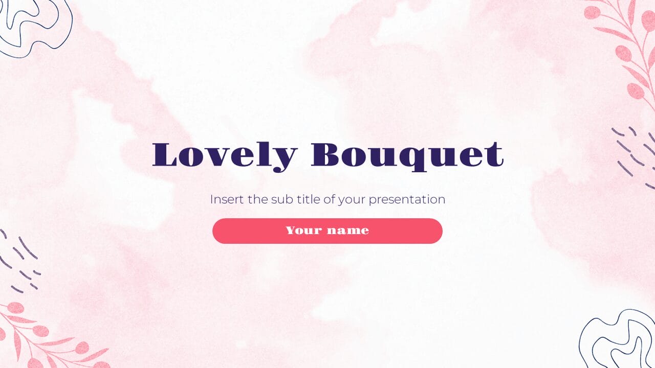 Lovely Bouquet Free Google Slides Themes PowerPoint Templates