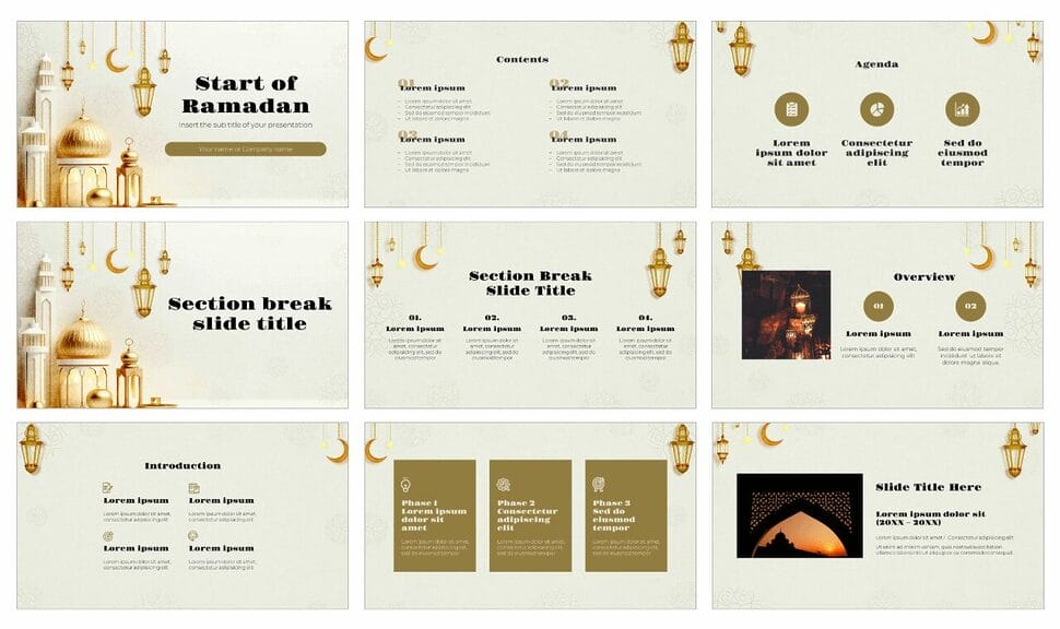 Start of Ramadan Google Slides Themes PowerPoint Templates