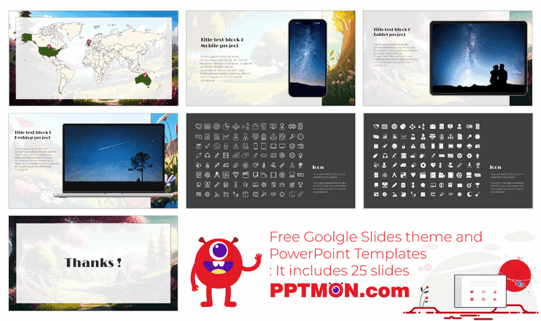 Sunny Spring Forest Google Slides Themes PowerPoint Templates