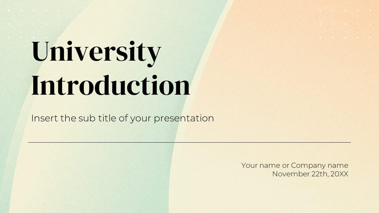University Introduction Google Slides Theme PowerPoint Templates