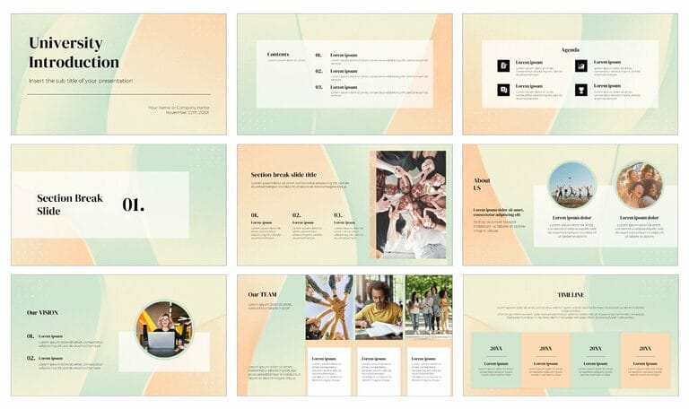 University Introduction Google Slides Theme PowerPoint Templates