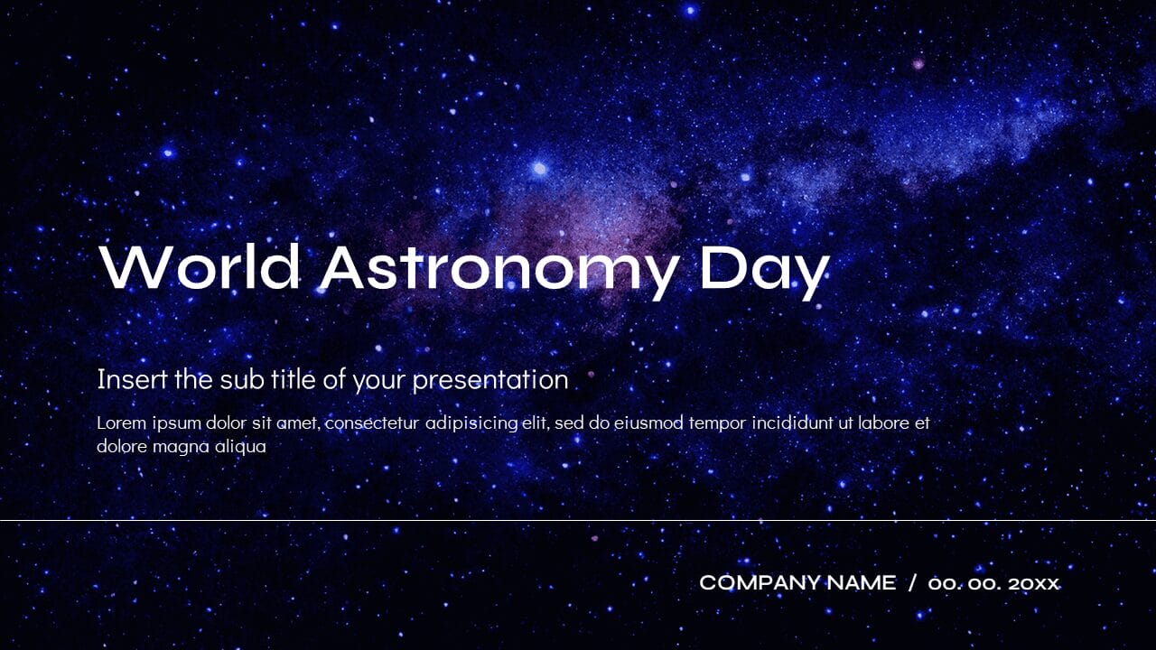 World Astronomy Day Google Slides Theme PowerPoint Templates
