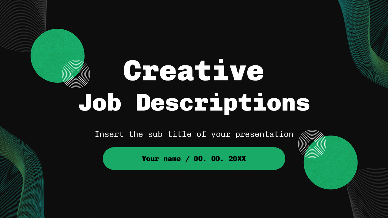 Creative Job Descriptions Free Google Slides PowerPoint Template