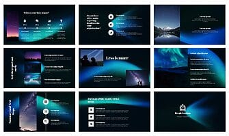 Deep Gradient Layers Google Slides Theme PowerPoint Templates