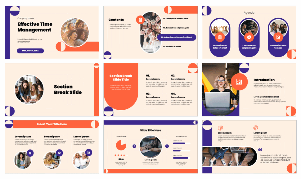 Effective Time Management Google Slides PowerPoint Templates