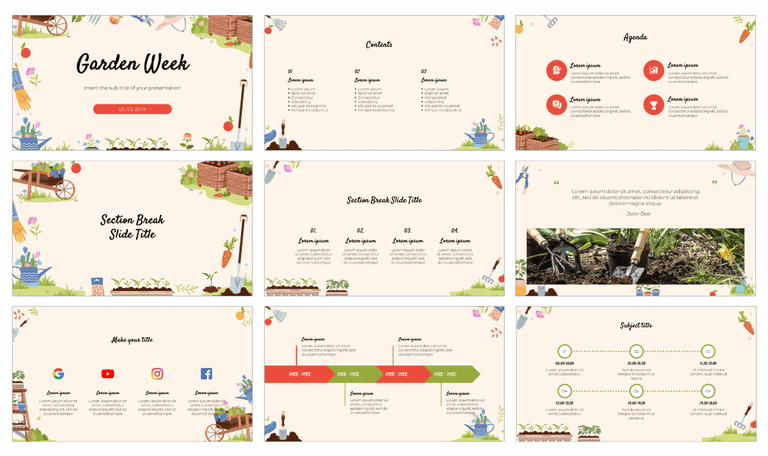 Garden Week Free Google Slides Themes PowerPoint Templates