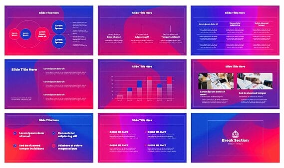 Gradient Business Plan Free Google Slides PowerPoint Templates