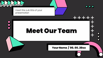 80s Retro Graphics Presentation Templates - Google Slides & PPT