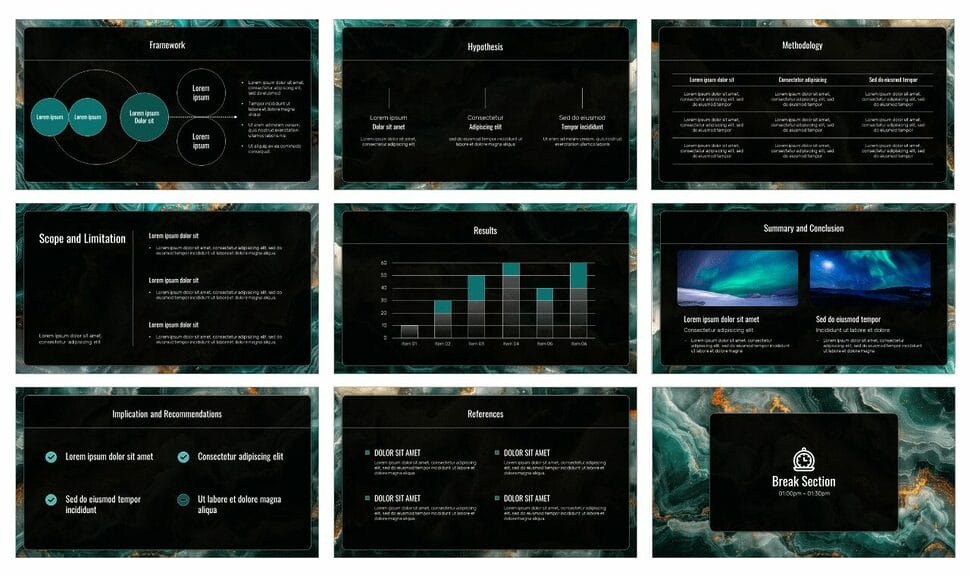 Close Up Marble Free Google Slides Theme PowerPoint Templates
