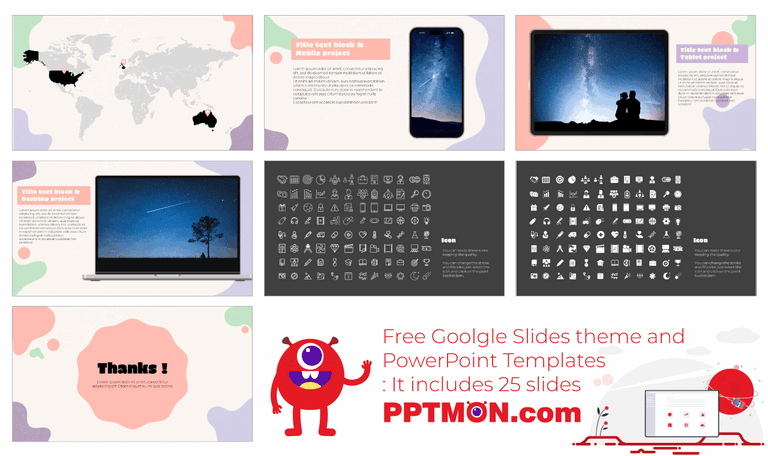 Cute Lesson for Pre-K Google Slides Theme PowerPoint Templates