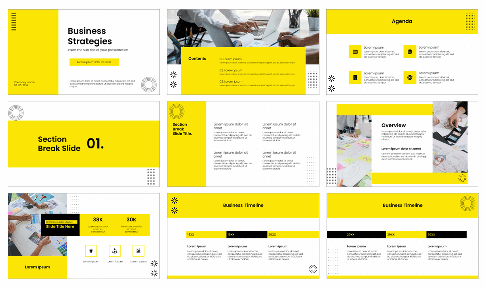 Business Strategies Google Slides Themes PowerPoint Templates