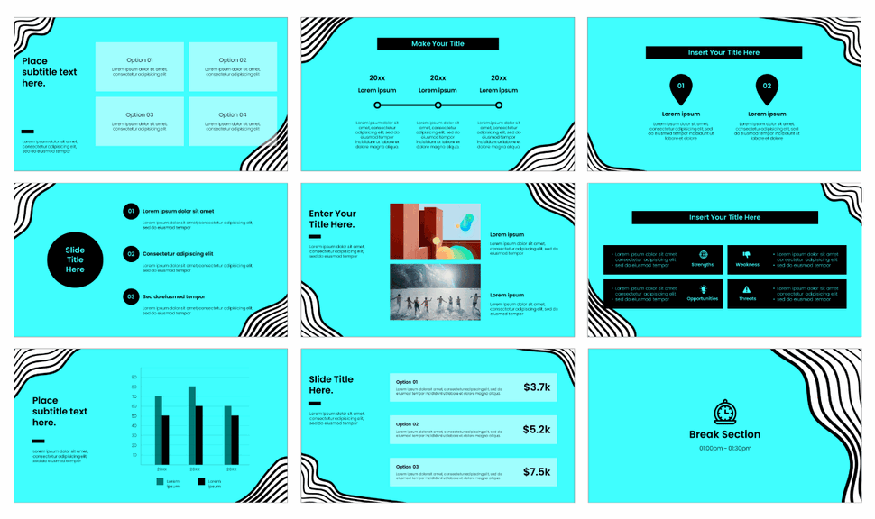 Trippy Aesthetics Google Slides Themes PowerPoint Templates