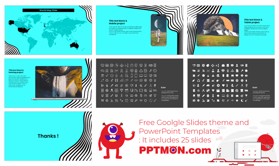 Trippy Aesthetics Google Slides Themes PowerPoint Templates