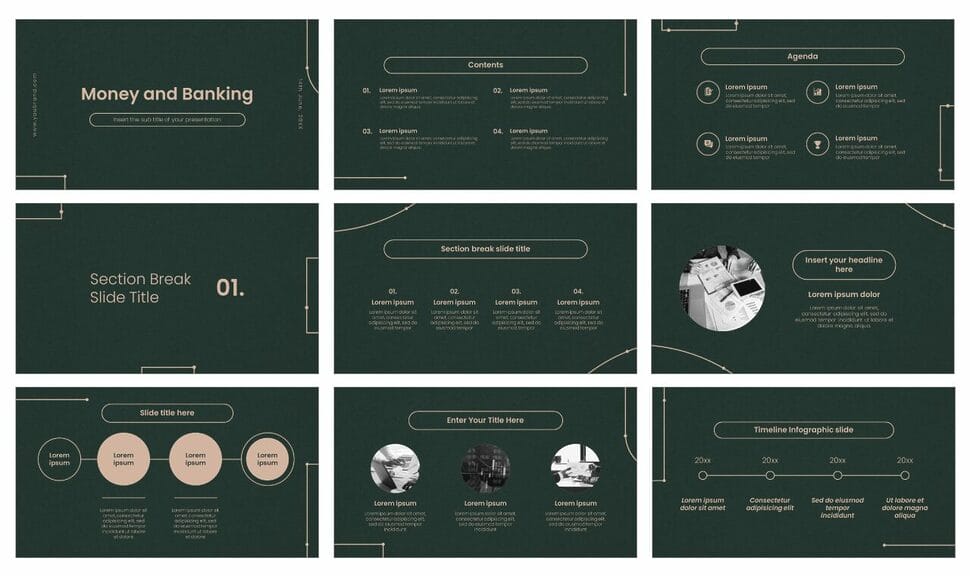 Money and Banking Google Slides Themes PowerPoint Templates