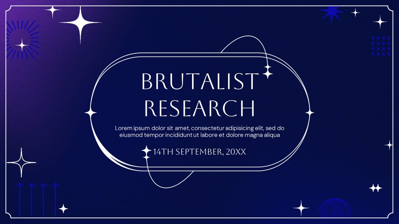 Brutalist Research Google Slides Themes PowerPoint Templates